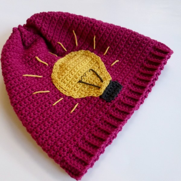 Hat-Light Bulb Thinking Cap | Crochet By Darleen Hopkins