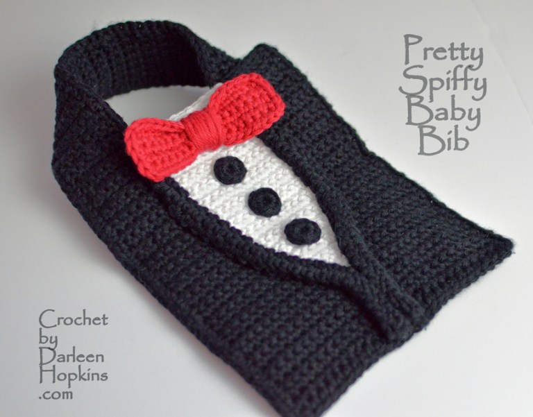 Bib-Tuxedo | Crochet By Darleen Hopkins