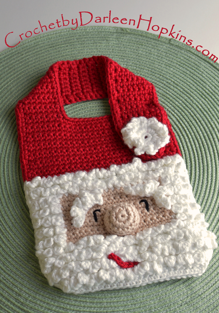 Bib-Santa | Crochet By Darleen Hopkins